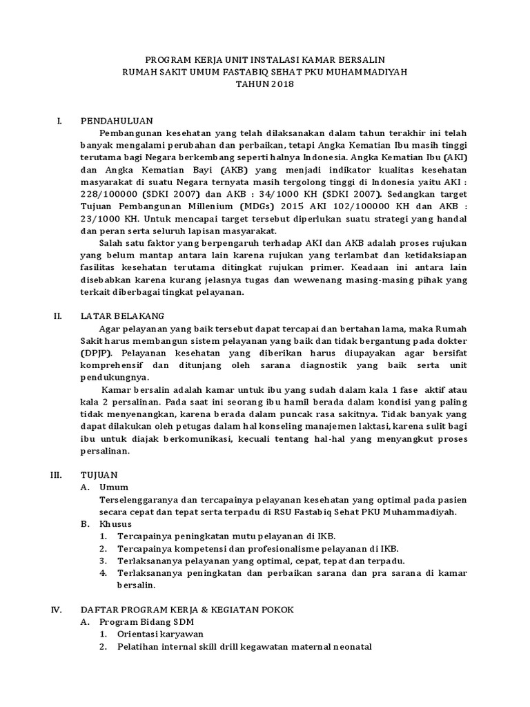 Program Kerja Ikb | PDF