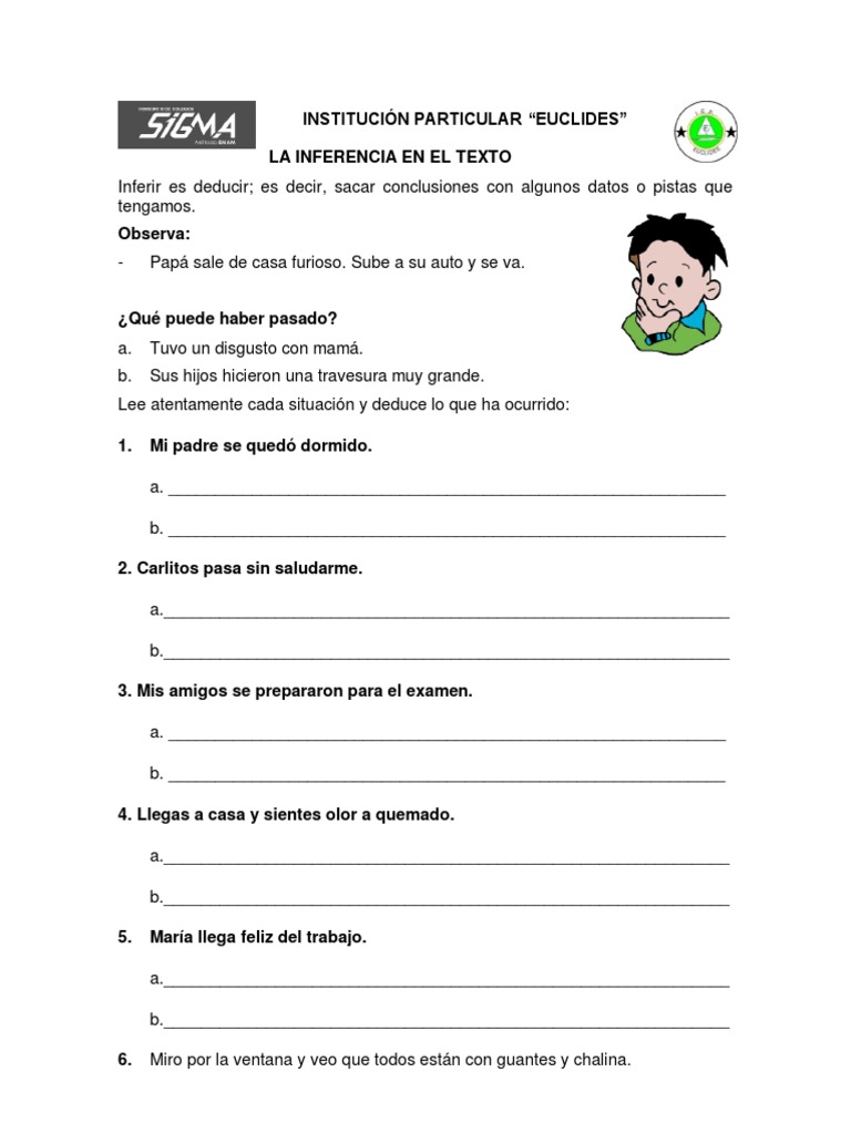 La Inferencia en El Texto 3ro 1 | PDF