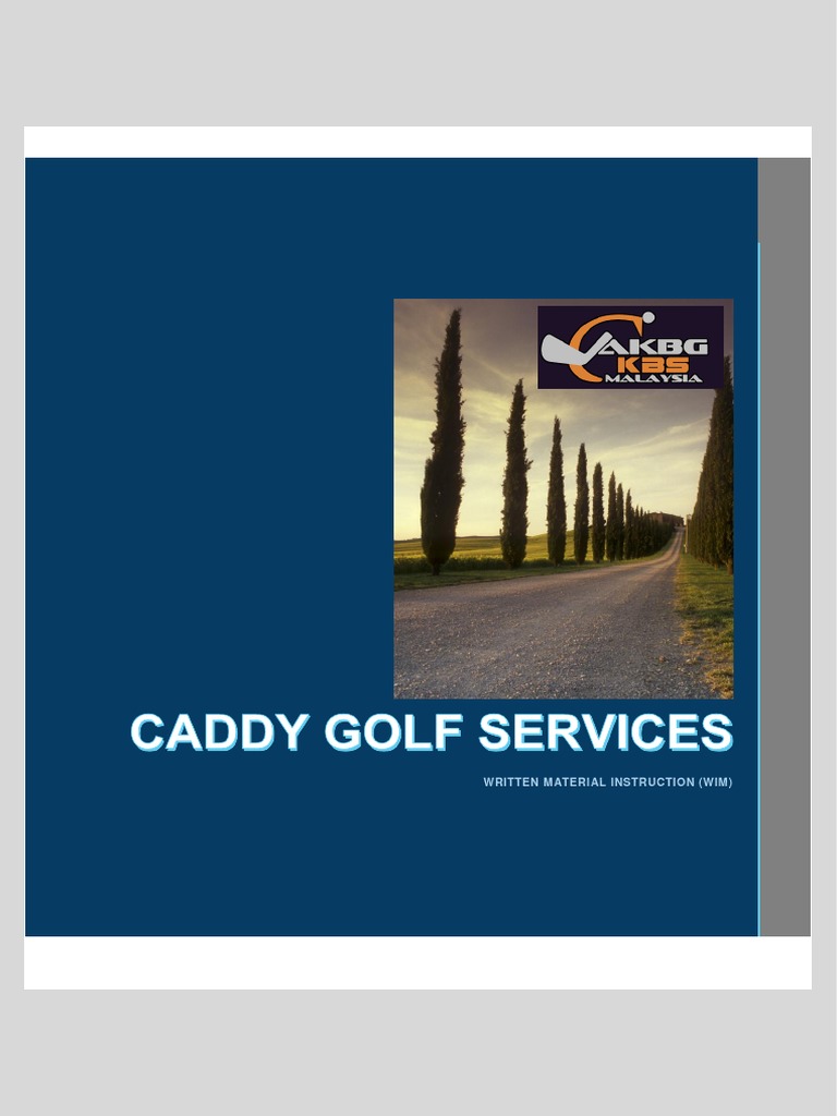 Caddy Golf Services | PDF | Golf Course | Precision Sports