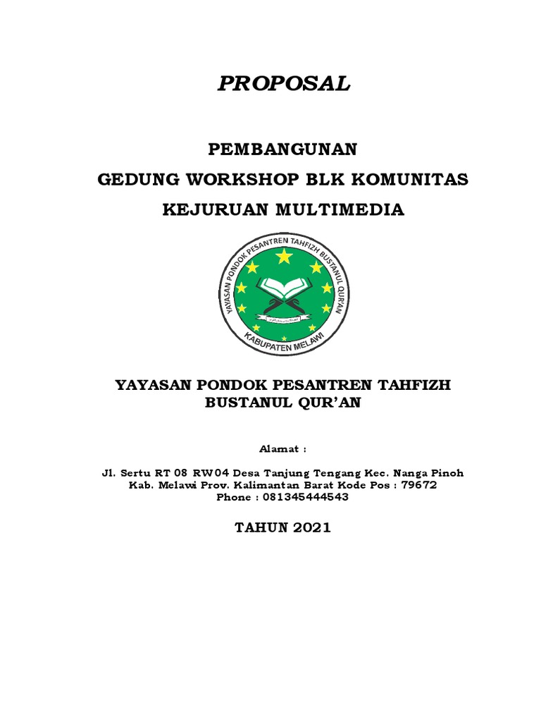 BLK Teluk Proposal | PDF