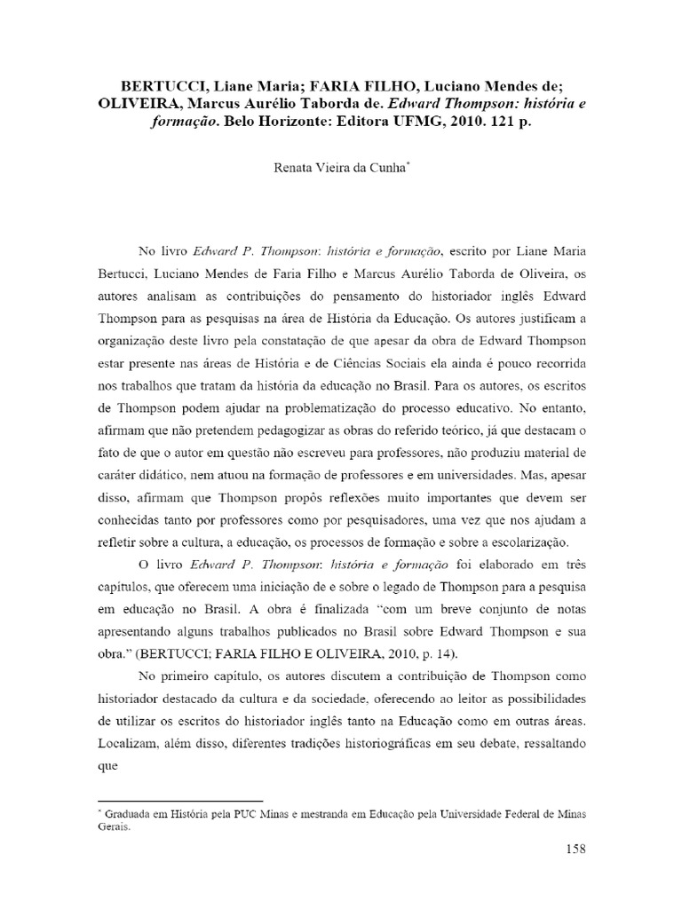 Vista Do BERTUCCI, Liane Maria FARIA FILHO, Luciano Mendes de OLIVEIRA ...