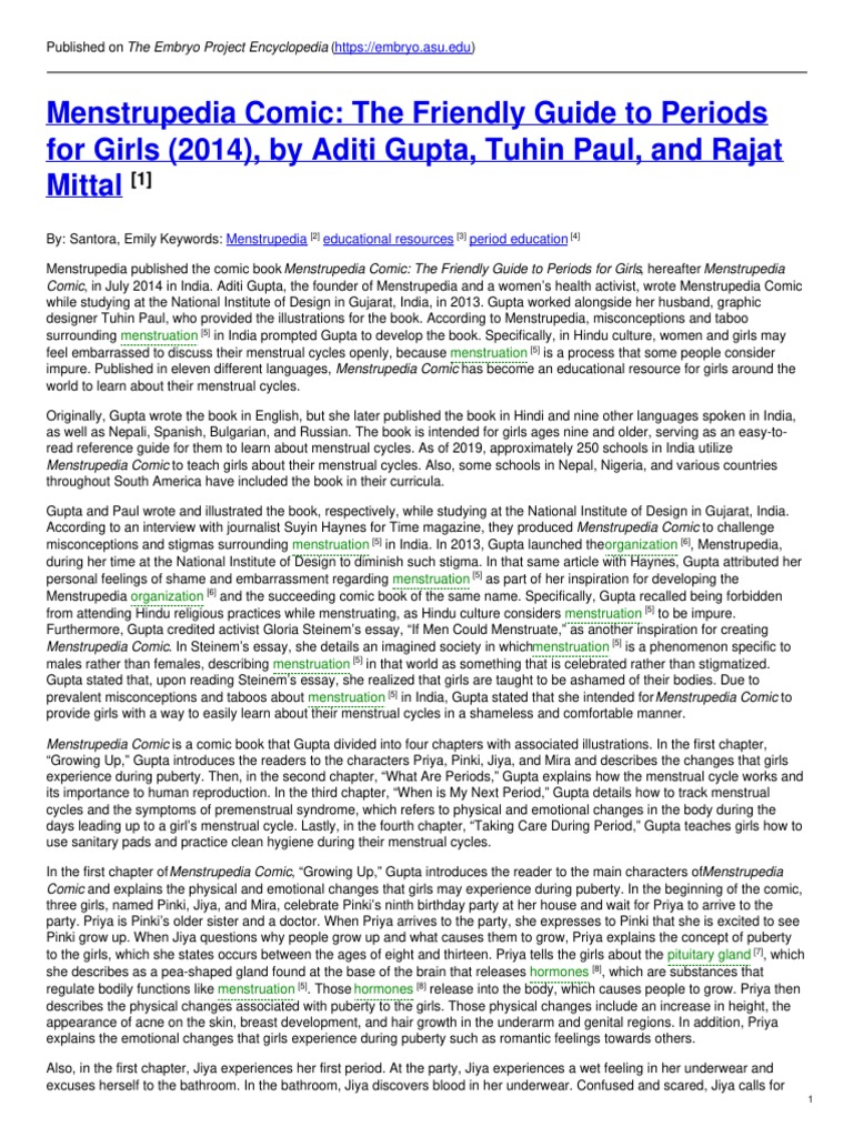 Menstrupedia Comic: The Friendly Guide To Periods For Girls (2014), by ...