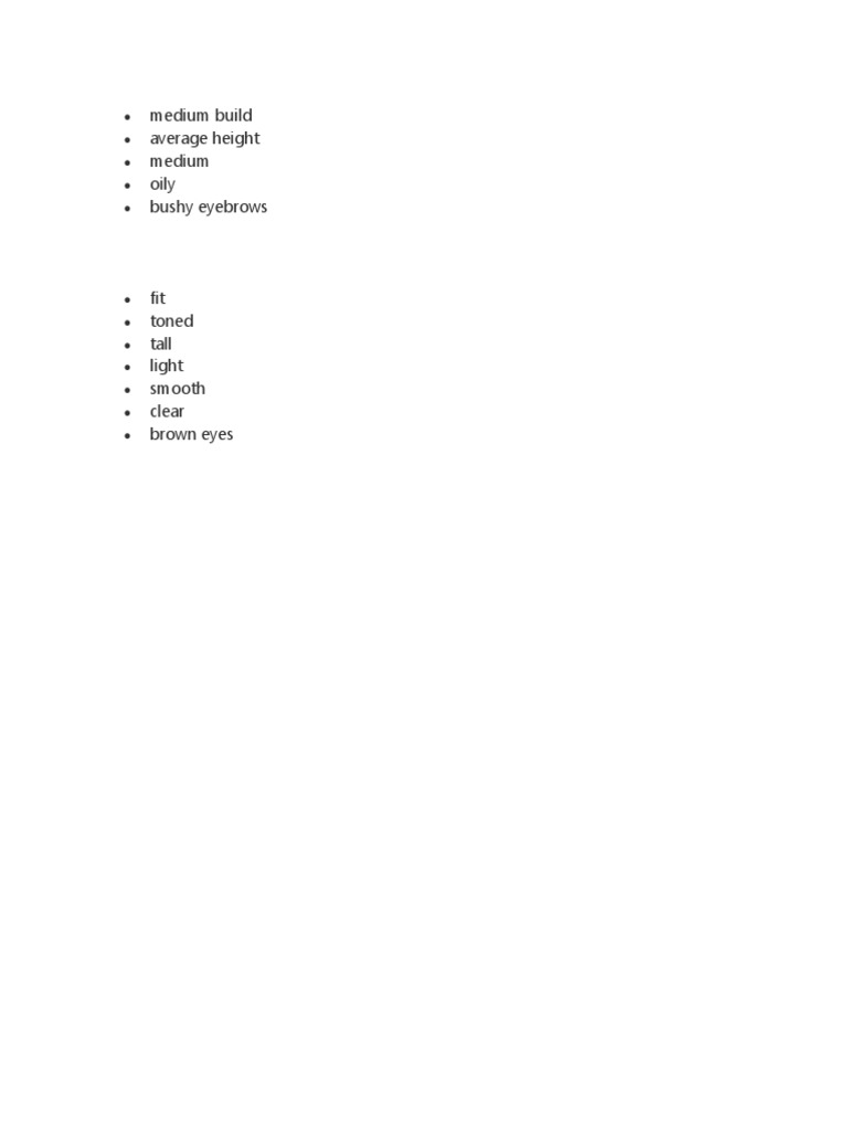 Medium Build | PDF | Wellness