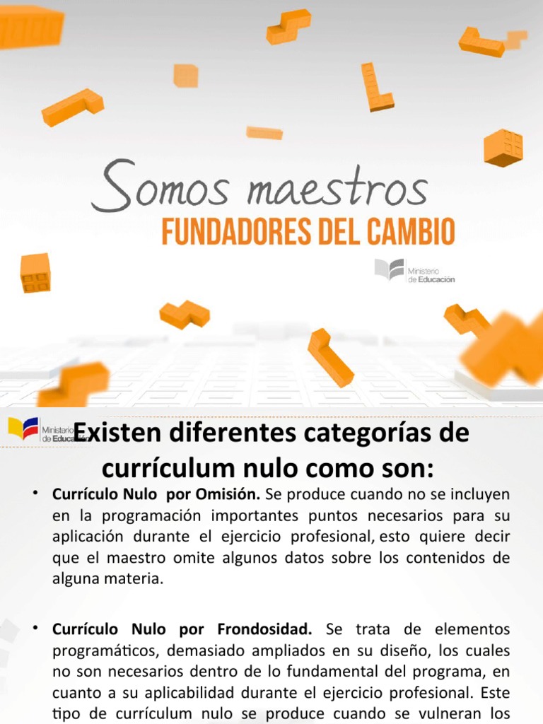 Tipos de Currículo Nulo en Educación | PDF | Plan de estudios | Método de enseñanza