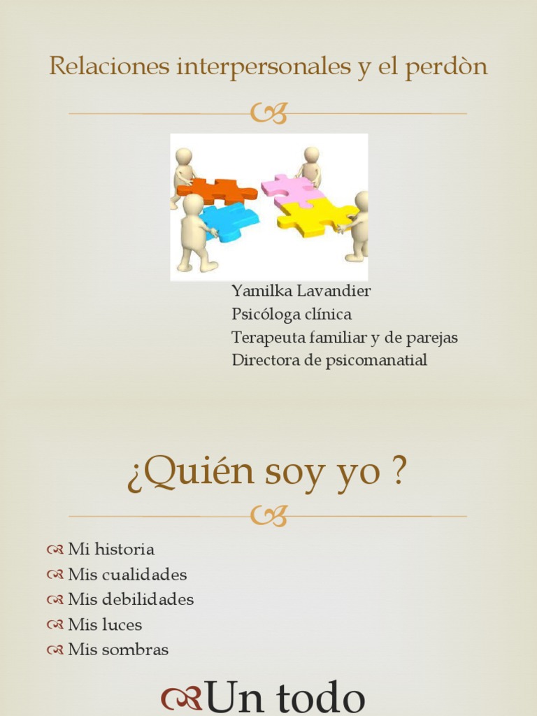 Relaciones Interpersonales y El Perdòn | PDF | Perdón | Amor