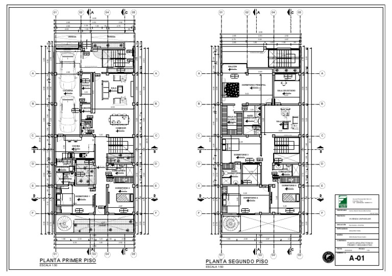 1 Plano de Primer y Segundo Piso | PDF