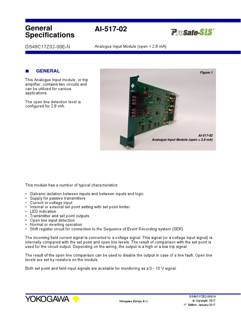 General Specifications AI-517-02: GS48C17Z02-00E-N | PDF | Amplifier | Computer Science