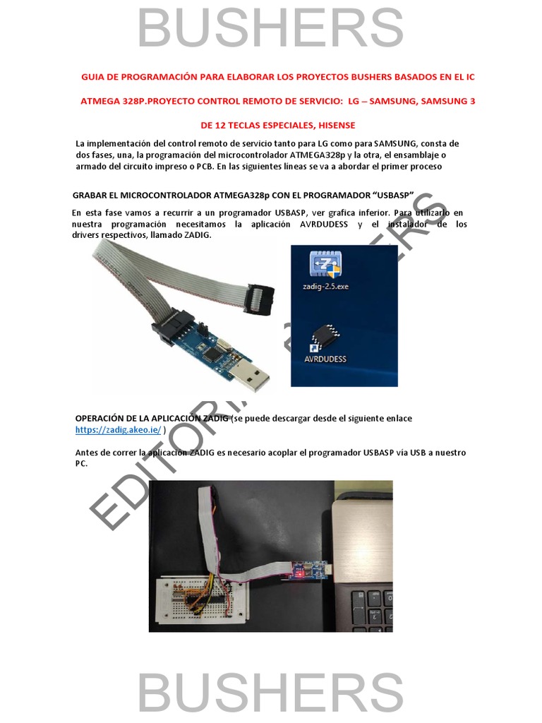 Desbloq. Guia de Elaboración Proyecto Control Remotos de Servicio Bushers | PDF | Arduino ...