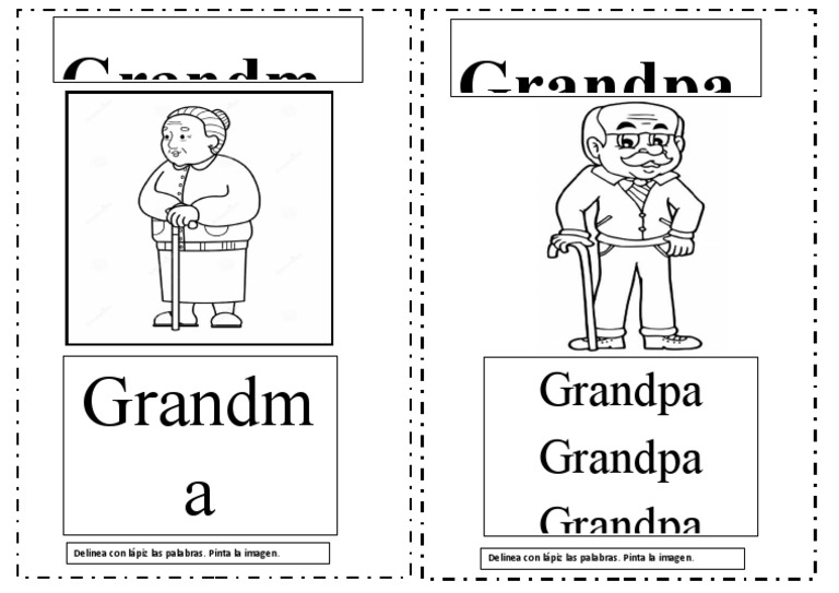 Grandma and Grandpa Worksheet | PDF