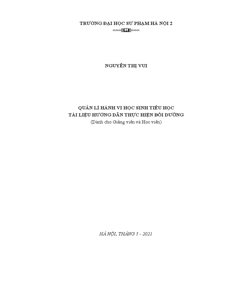 QLHV Hoc Sinh TH | PDF