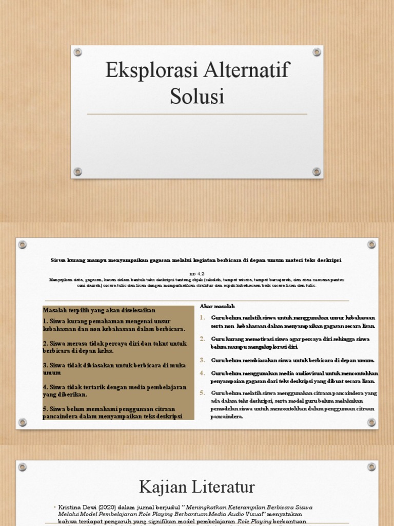 Eksplorasi Alternatif Solusi | PDF | Karier & Perkembangan