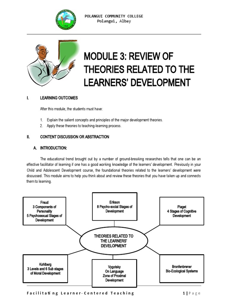 Theories of Learner Development Review | PDF | Id | Psychology