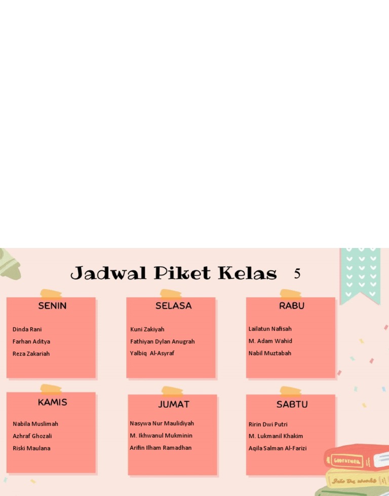 JADWAL PIKET | PDF