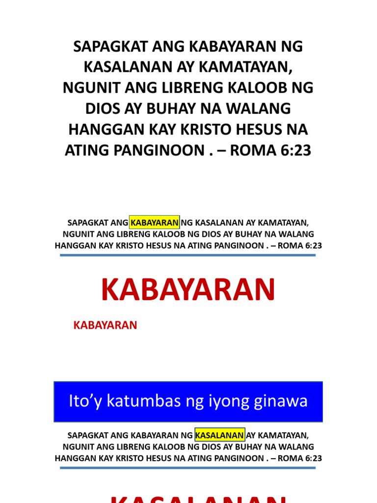 One Verse Evangelism Powerpoint | PDF