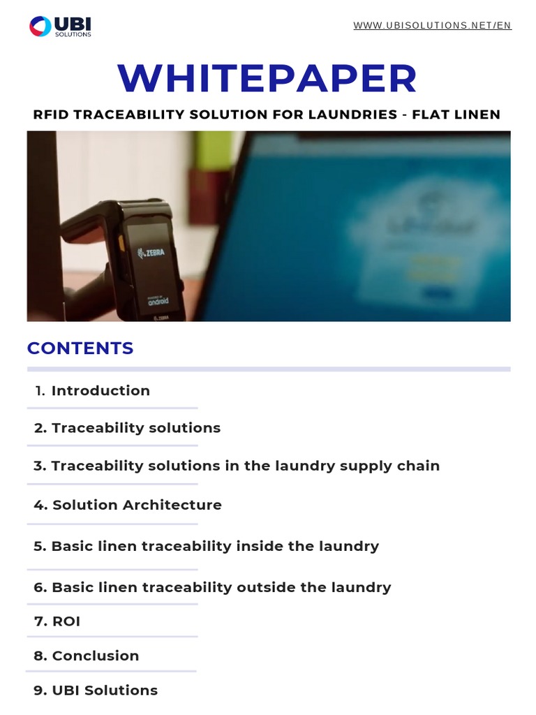 Whitepaper - RFID Traceability For Laundries | PDF | Radio Frequency Identification | Supply Chain