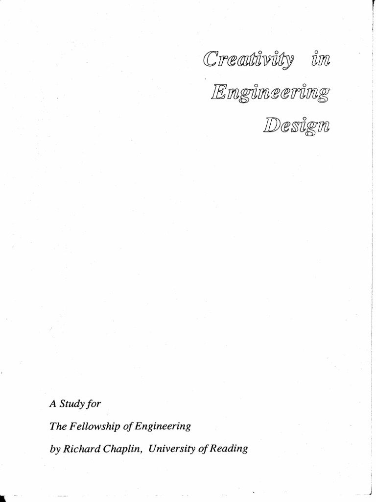 Creativity in Engineering Design | PDF | Design | Thought