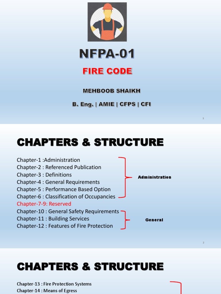 Fire Code Nfpa 1 | PDF | Fire Sprinkler System | Fire Engine