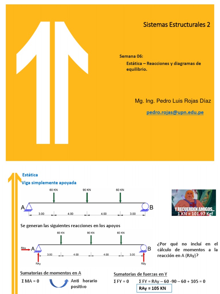 Estática - Reacciones y Diagramas Clase | PDF | Ingeniería mecánica ...