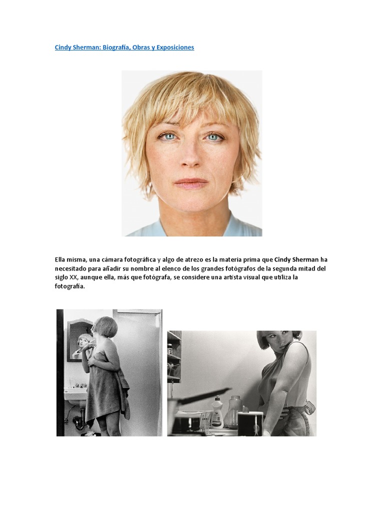 Cindy Sherman | PDF | Las artes