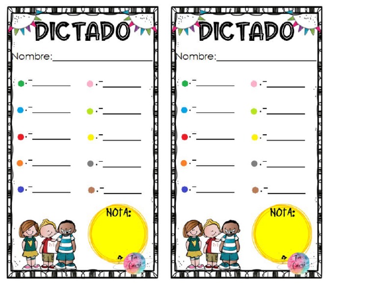 Formato Dictado Mate | PDF