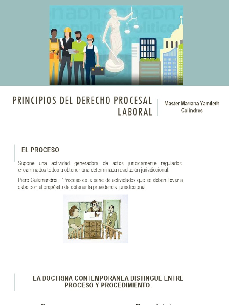 Principios Del Derecho Procesal Laboral | PDF | Ley procesal | Derecho laboral
