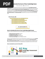 Understanding CAE Score Calculation | PDF | Tests | Qualifications