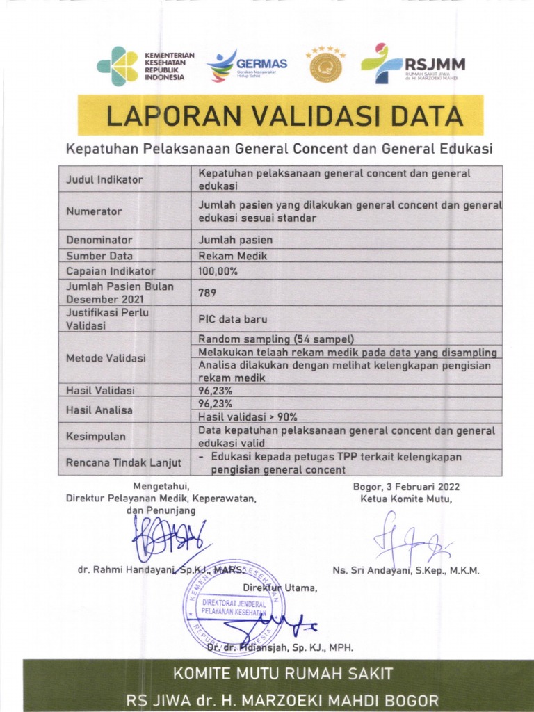 Validasi Data Indikator Mutu Ta 2022 | PDF