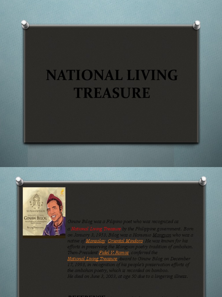 National Living Treasure Pdf Philippines