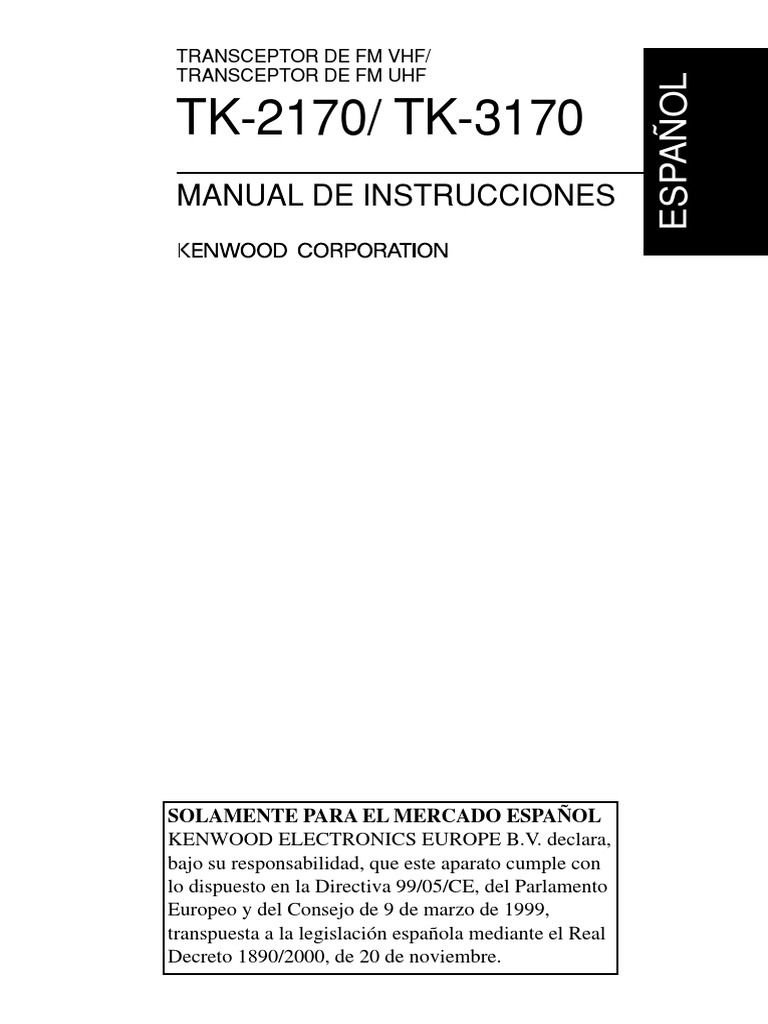 TK-2170 - TK-3170 Manual de Instrucciones | PDF | Corriente eléctrica ...