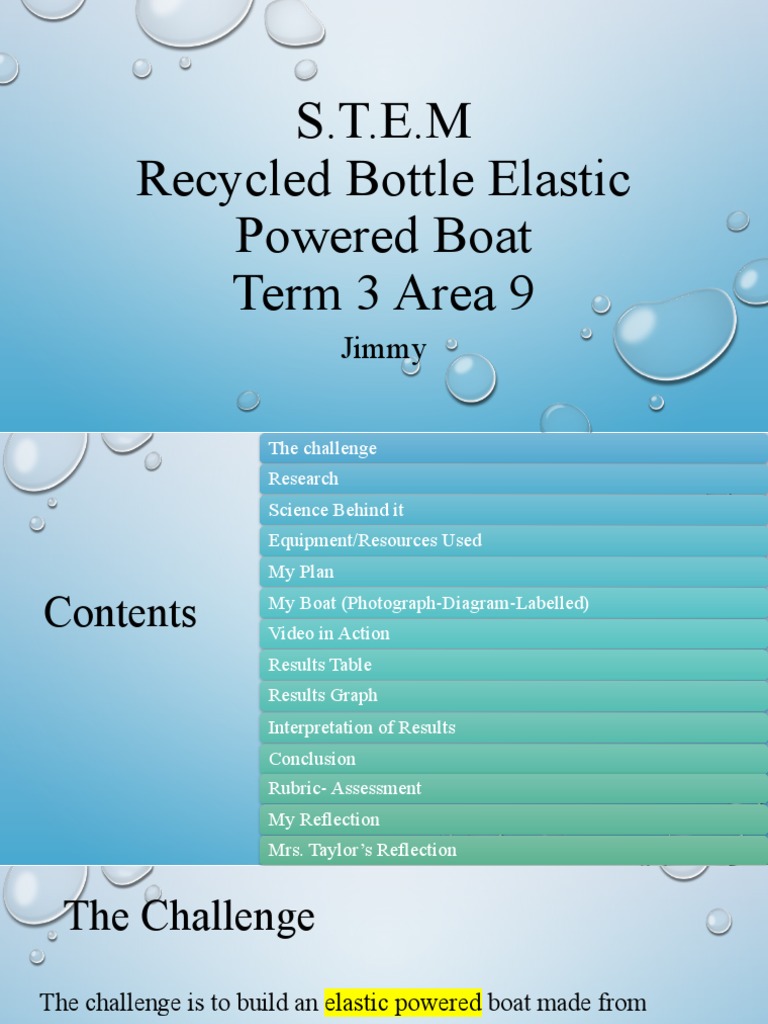 Stem Elastic Powered Boat | PDF | Length