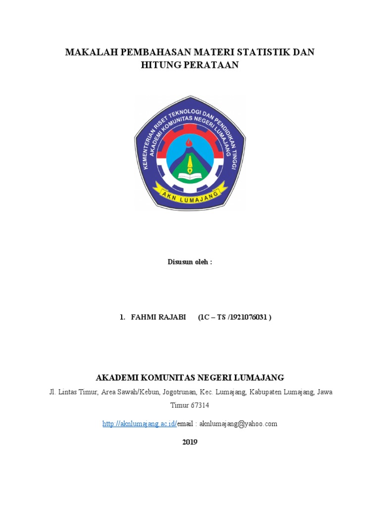 Makalah Rangkuman Statistik | PDF