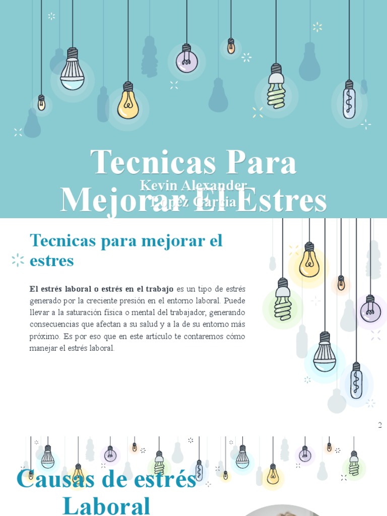 Tecnicas para Mejorar El Estres | PDF | Estrés (biología) | Sicología
