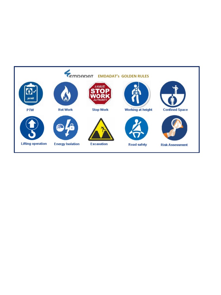 Emdadat Golden Safety Rules | PDF