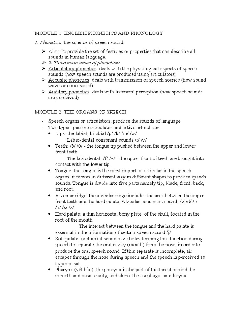 English Phonetics & Phonology Guide | PDF | Syllable | Phoneme