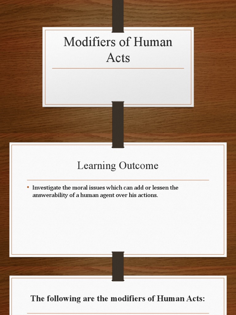 Modifiers of Human Acts: A Guide to Understanding How Ignorance ...