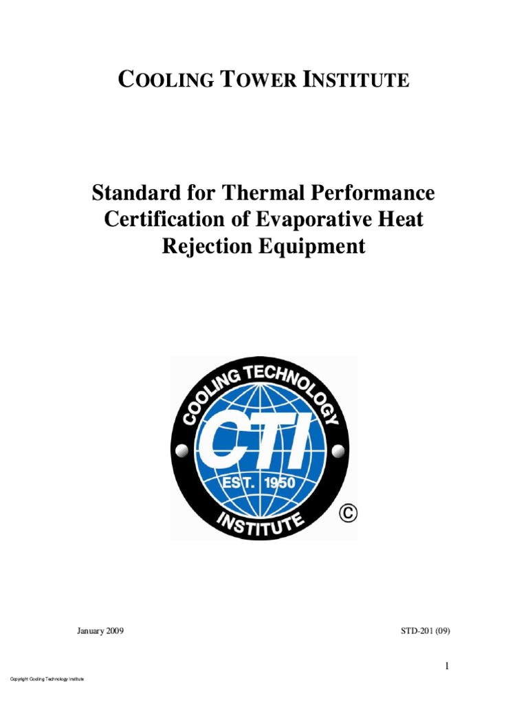 Cooling Tower | PDF | Calibration | Heat Exchanger
