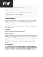 TESDA Trainers Methodology Overview | PDF | Educational Assessment ...