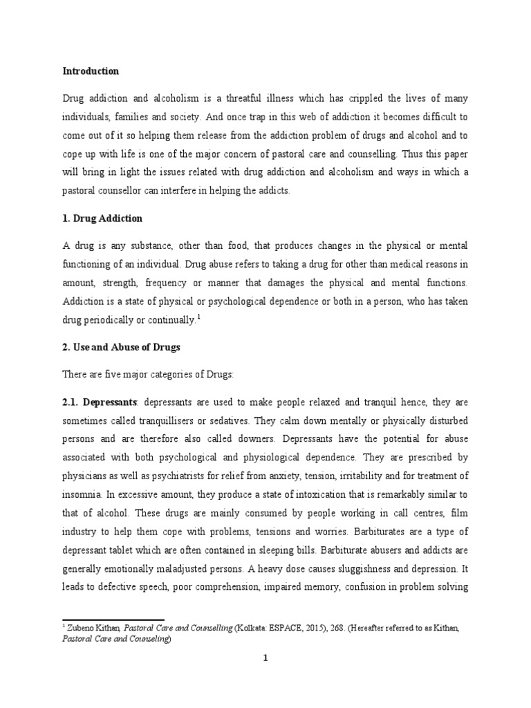 Drug Addiction and Alcoholism | PDF | Substance Abuse | Alcoholism