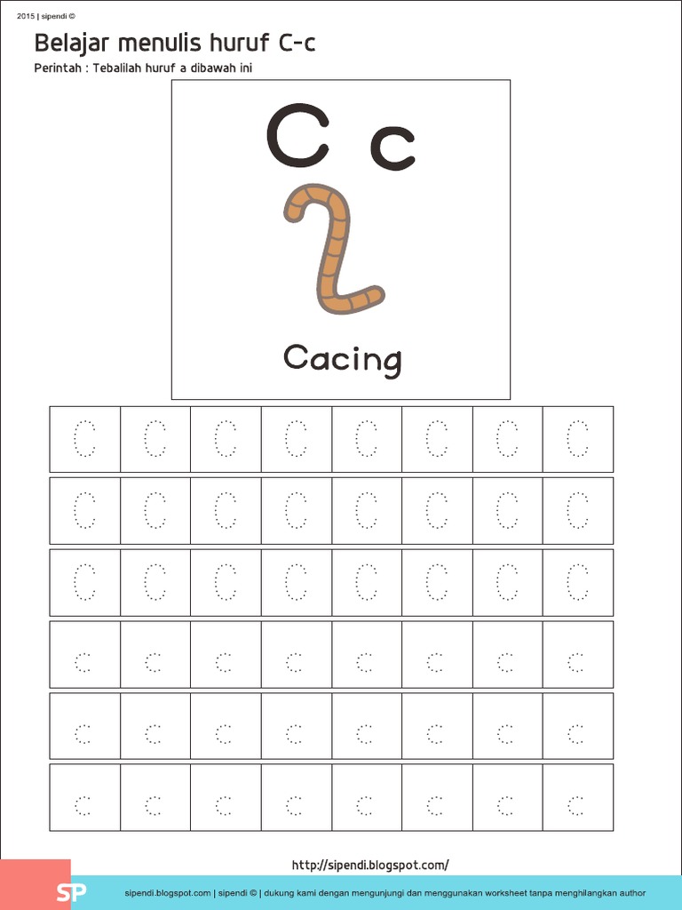 Belajar Menulis Huruf c | PDF