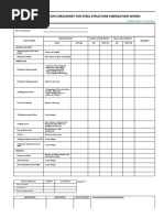 Fabrication & Erection of Steel Works Checklist | PDF | Metal ...