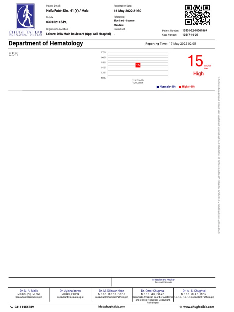 Department of Hematology: Lahore: DHA Main Boulevard (Opp: Adil ...