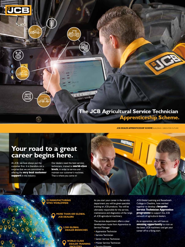 JCB Technician Career Path | PDF | Engines | Apprenticeship