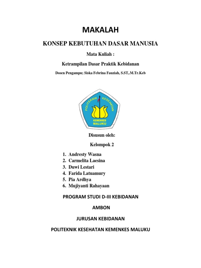 MAKALAH Konsep Dasar Manusia Kel. 2 | PDF