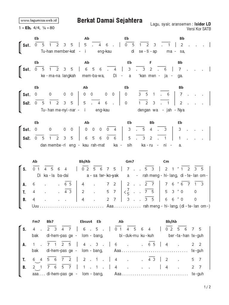 Berkat Damai Sejahtera: WWW - Lagumisa.web - Id | PDF
