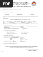 TIN Registration Application Form | PDF | Identity Document | Employment