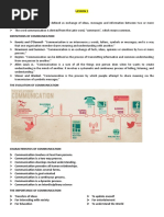 Module 1 - Fundamentals of Communication | PDF | Communication | Interpersonal Communication