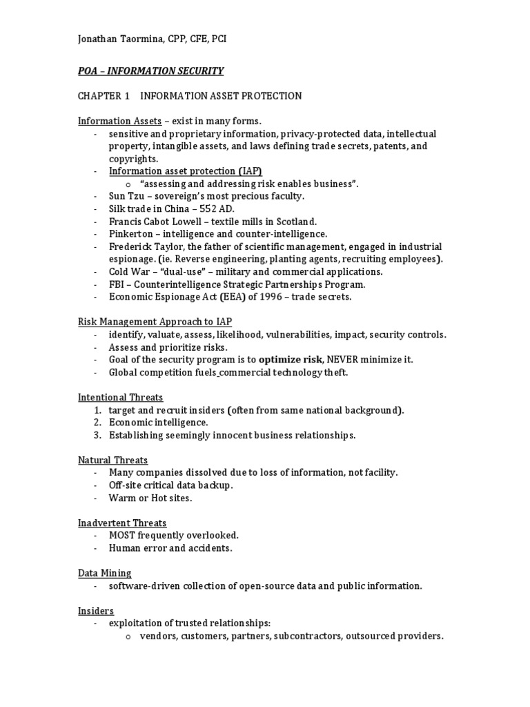 Poa - Information Security | PDF | Computer Network | Osi Model