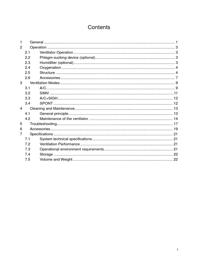 510 User Manual V0.6 A5 | PDF | Breathing | Respiratory System