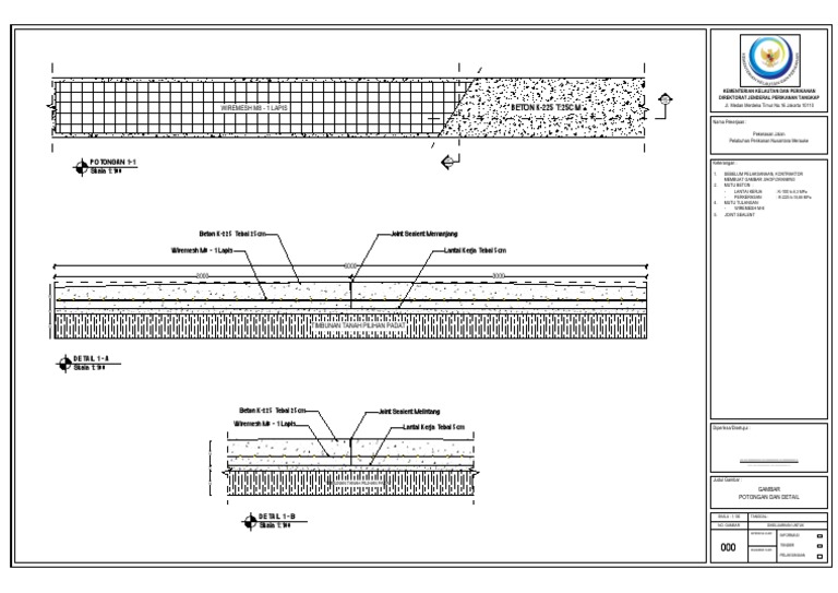 Detail Jalan PPN Merauke-Model | PDF