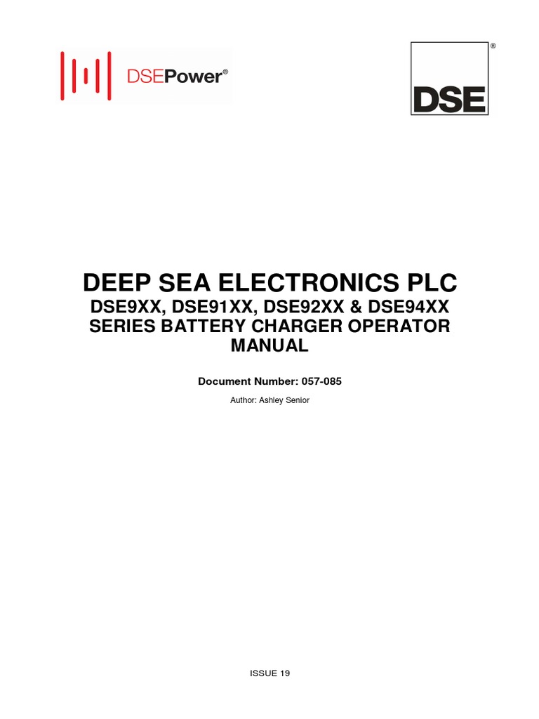 Dse9470 Dse9472 Dse9476 Dse9480 Dse9481 Operators Manual | PDF | Battery Charger | Power Supply
